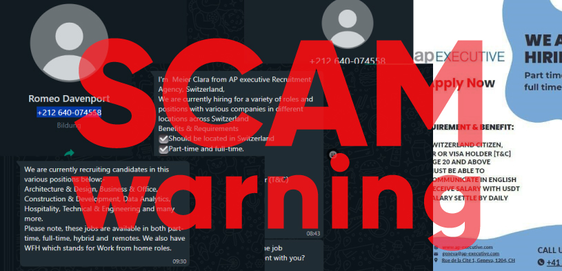 WARNING: Scammers using AP Executive brand name on WhatsApp, Telegram